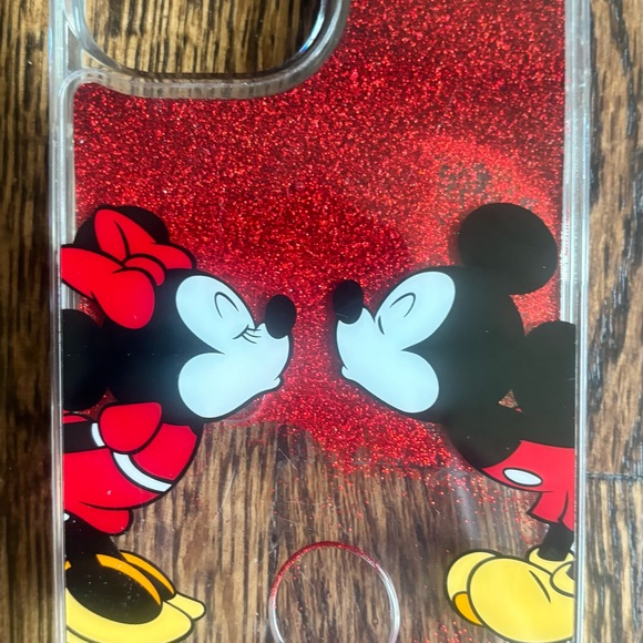 Disney | Cell Phones & Accessories | Disney Red Glitter Mickey And ...